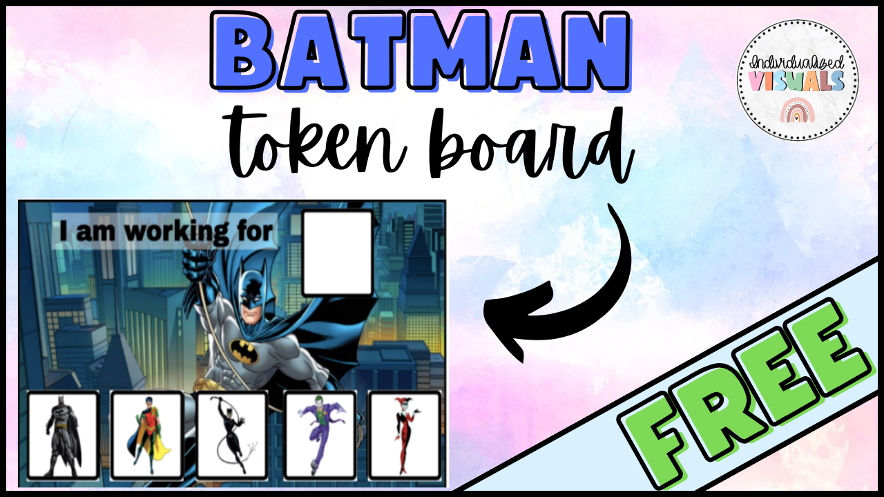 FREE Superhero Token Boards for Special Education — Individualized Visuals