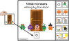 5 Little Monsters Halloween Song Activity — Individualized Visuals