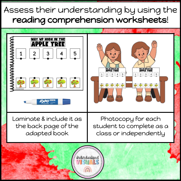 Way up high in the apple tree activity — Individualized Visuals