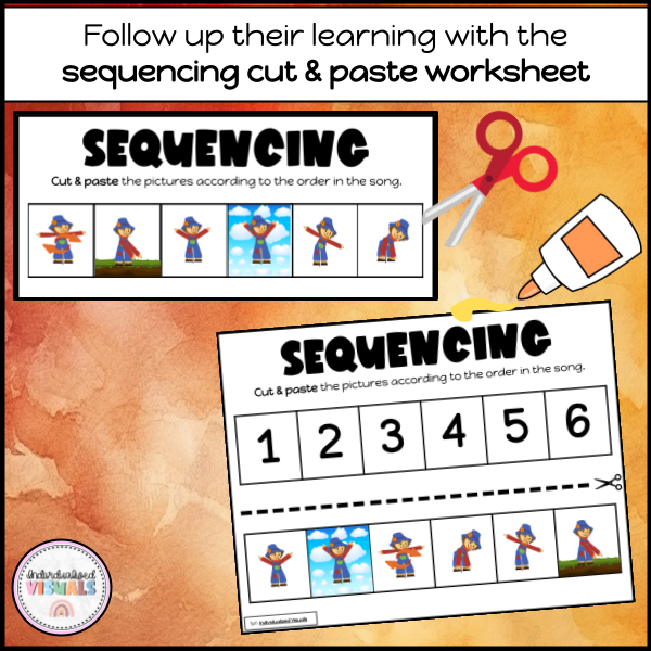 Scarecrow, Scarecrow Fall Nursery Rhyme Activity — Individualized Visuals