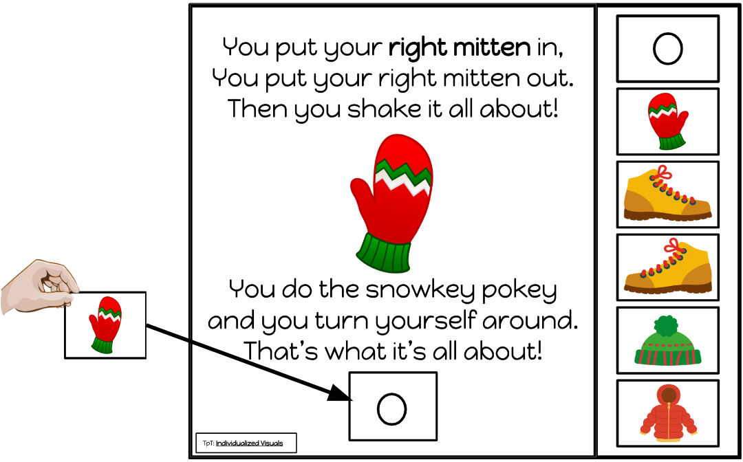 Snowkey Pokey Song Activity for Special Education — Individualized Visuals