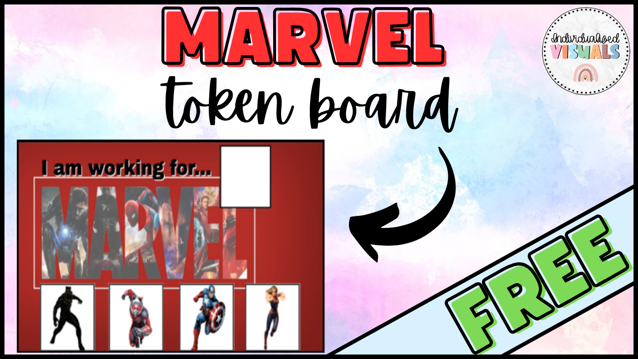 FREE Superhero Token Boards for Special Education — Individualized Visuals