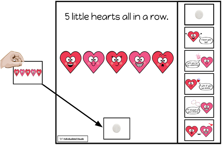 Valentines Day Song Activity for Special Education — Individualized Visuals
