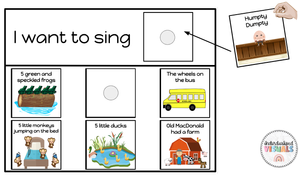 Circle Time Song Boards — Individualized Visuals
