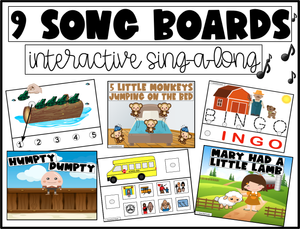 Circle Time Song Boards — Individualized Visuals
