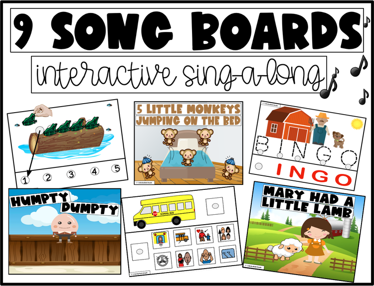 Circle Time Song Boards — Individualized Visuals