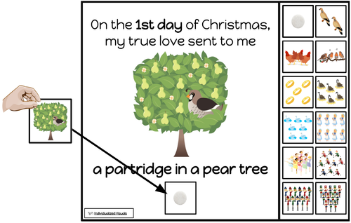 12 Days of Christmas Activity — Individualized Visuals