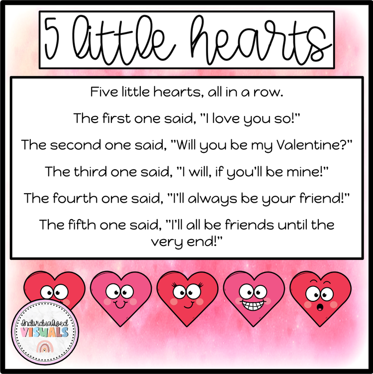 Valentines Day Song Activity for Special Education — Individualized Visuals