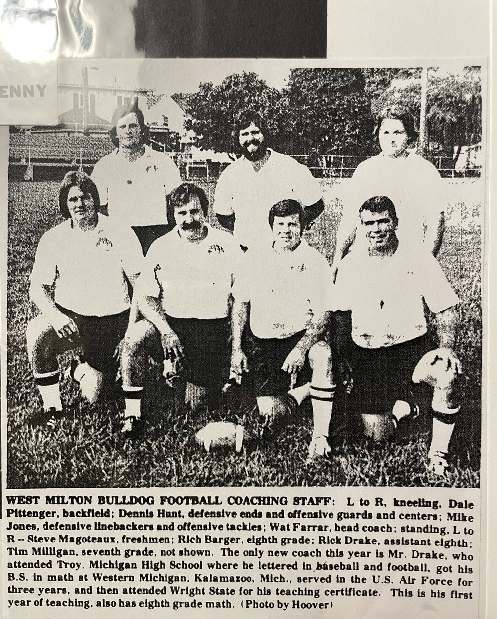 Mid- 70’s Tipp City – Milton Union Football Rivalry — Tippecanoe Gazette