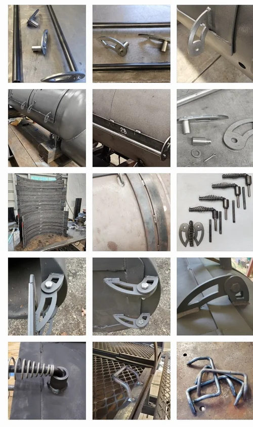 Complete 24" Diameter Smoker Hardware Kit with FREE FIREBOX LATCH for ...