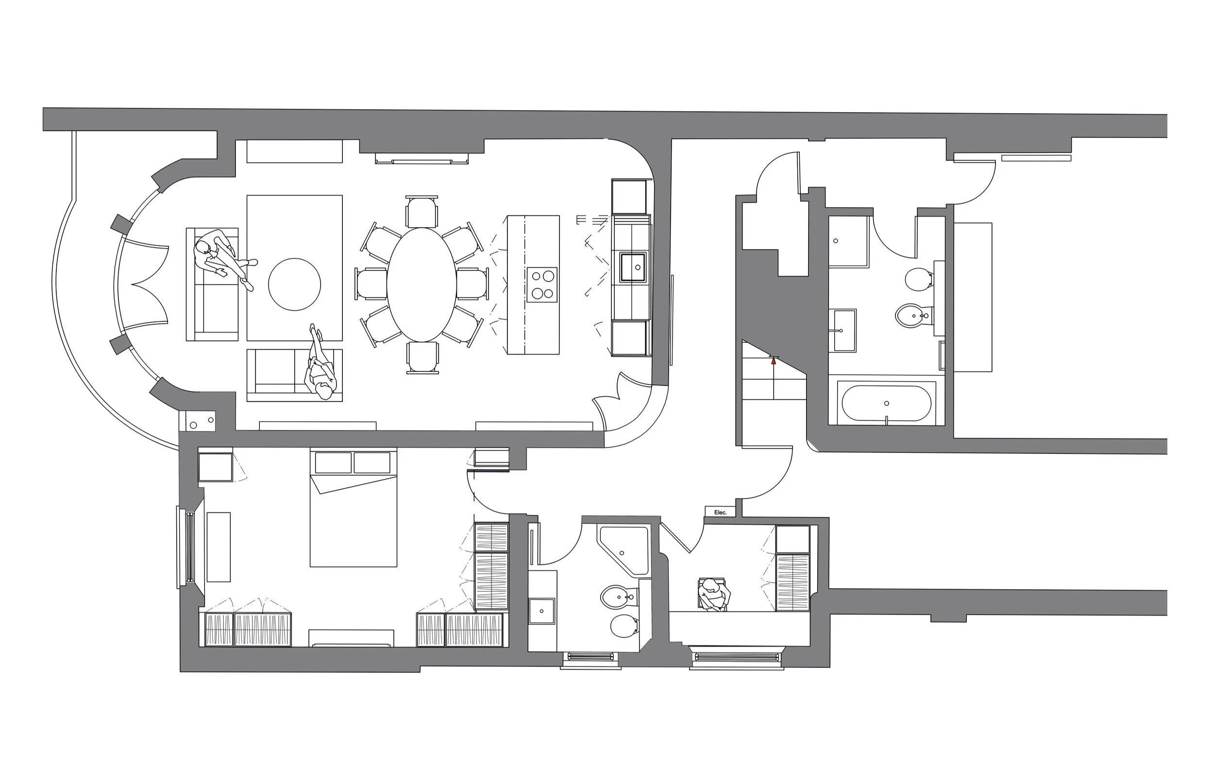 Architecture - Victorian II - Apartment refurbishment — Andrew Cadey ...