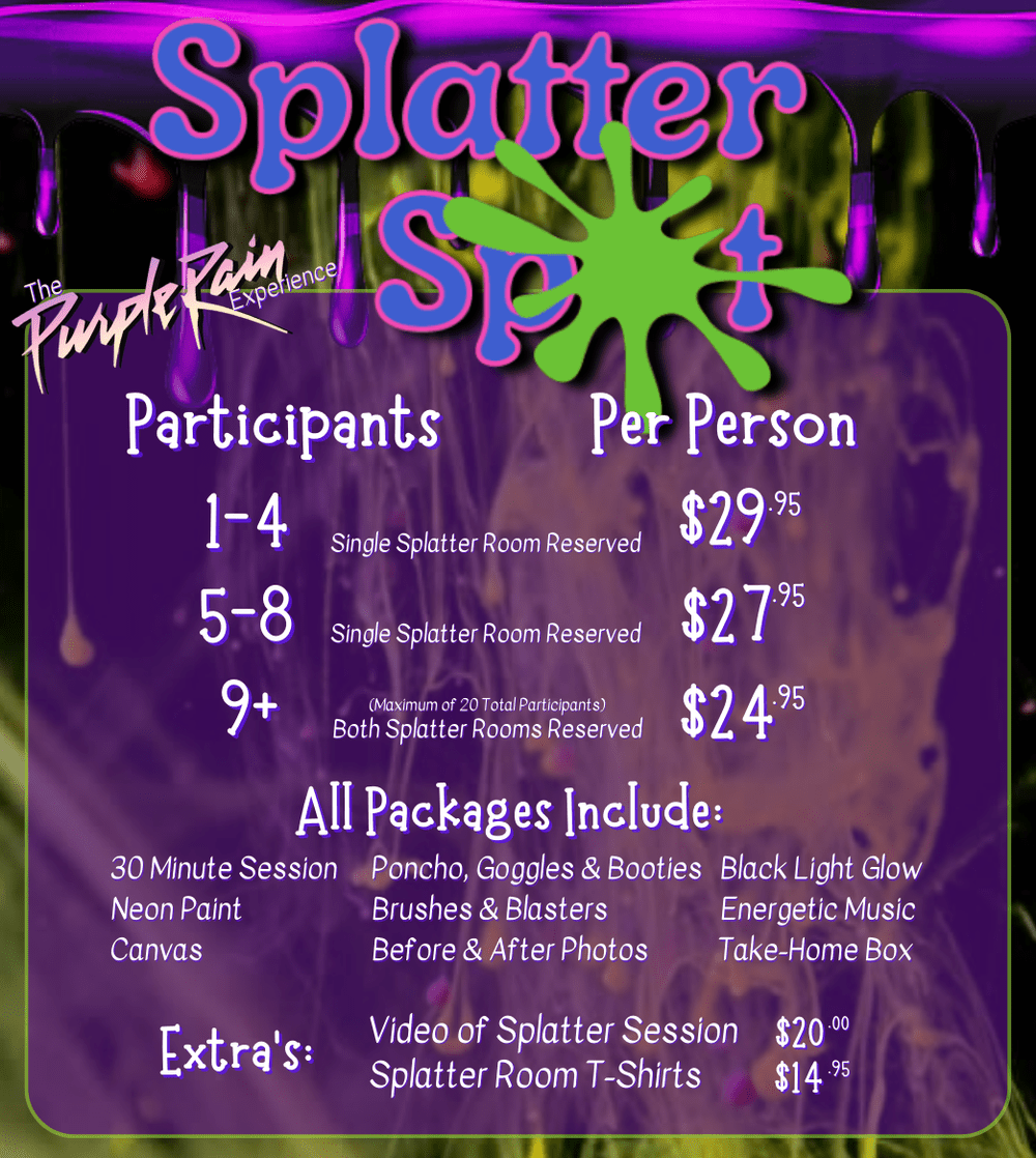 Splatter Spot & Parties — Pineapple Picasso