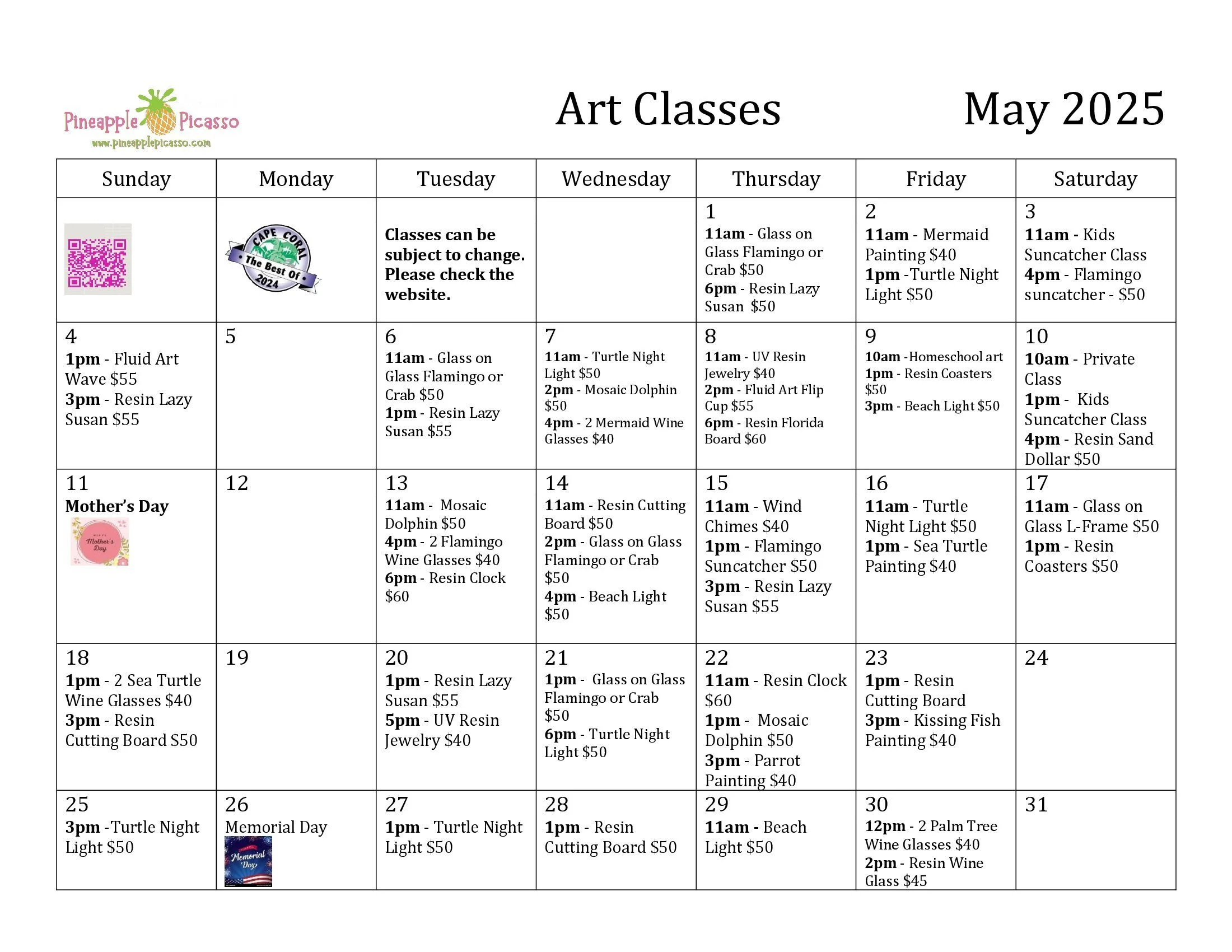 Art Classes/Camps — Pineapple Picasso