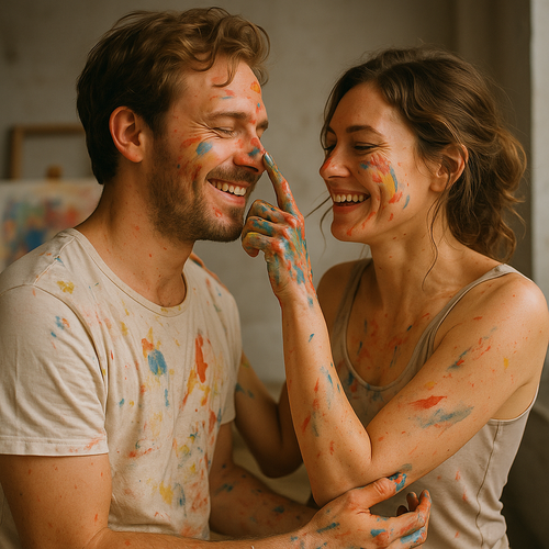Intimate Couples Body Paint Experience – Passionate Art Date Night You ...
