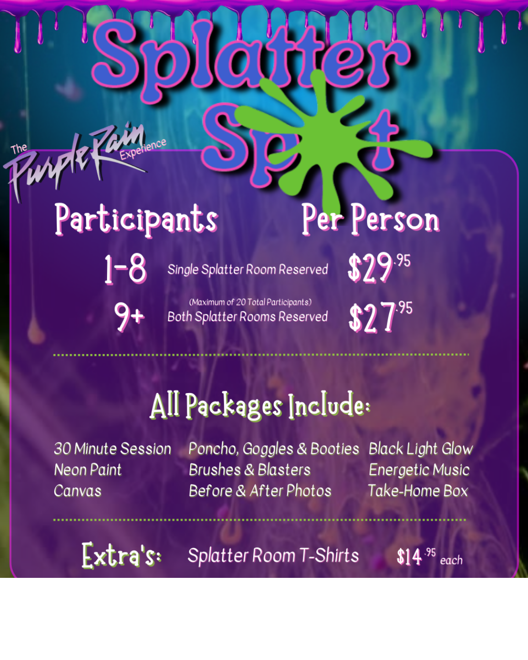 Splatter Paint Art Classes & Parties | Fun for Kids, Families & Groups ...
