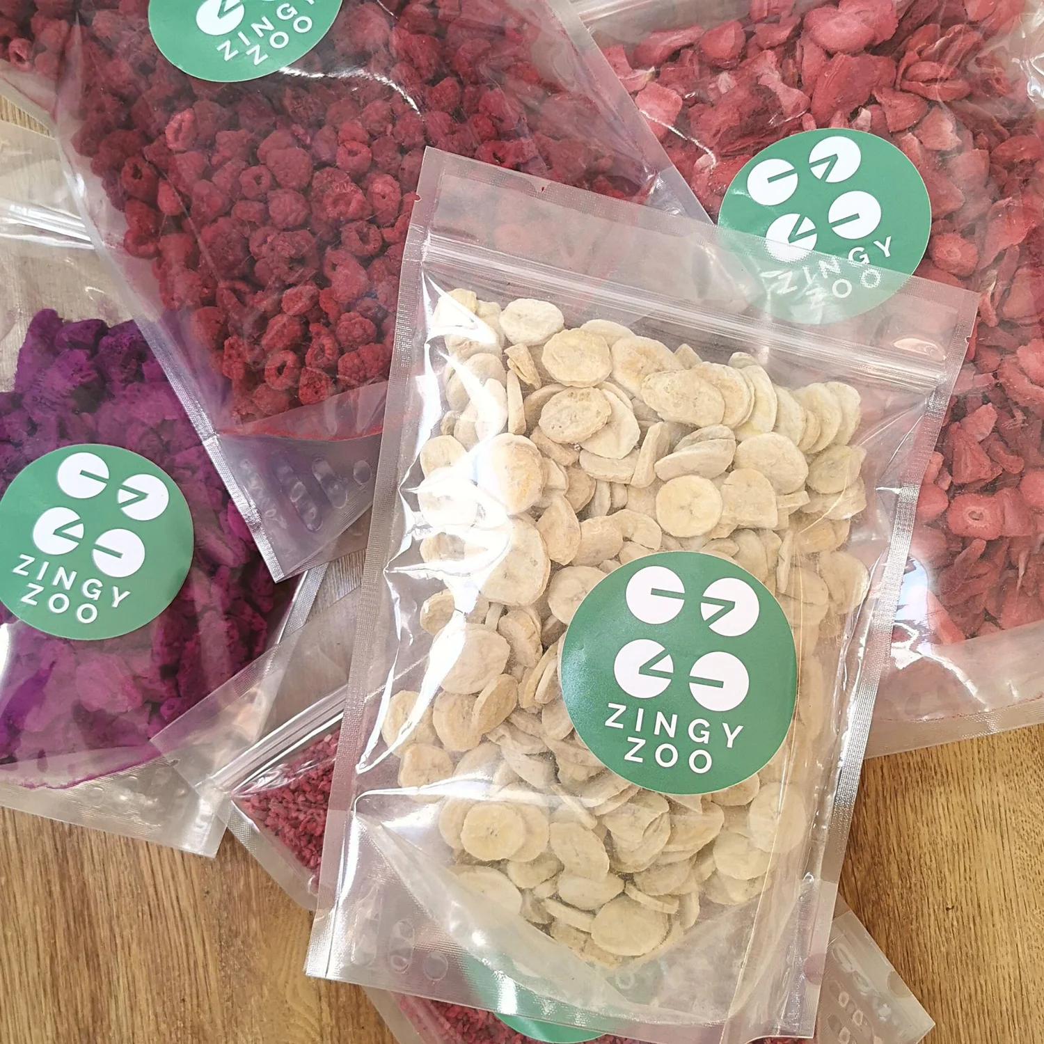 ZingyZoo Pure and Natural Crunchy Freeze Dried Strawberry Slices — ZingyZoo