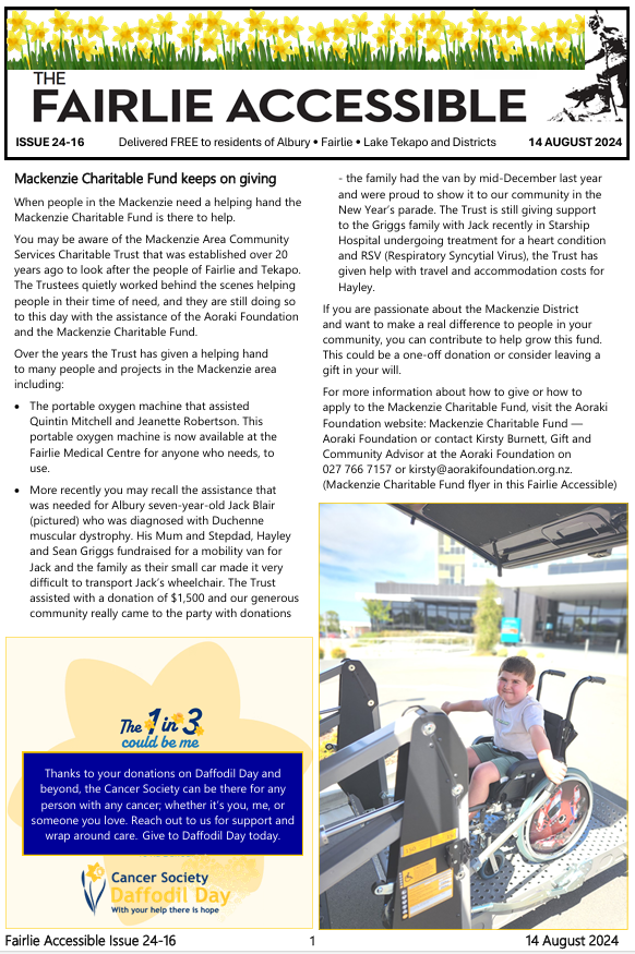 Fairlie Accessible — Fairlie NZ