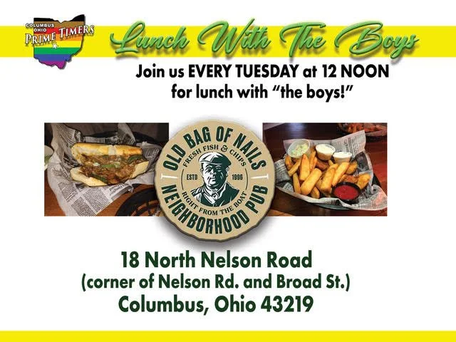 Tuesday Lunch — Columbus OH PrimeTimers