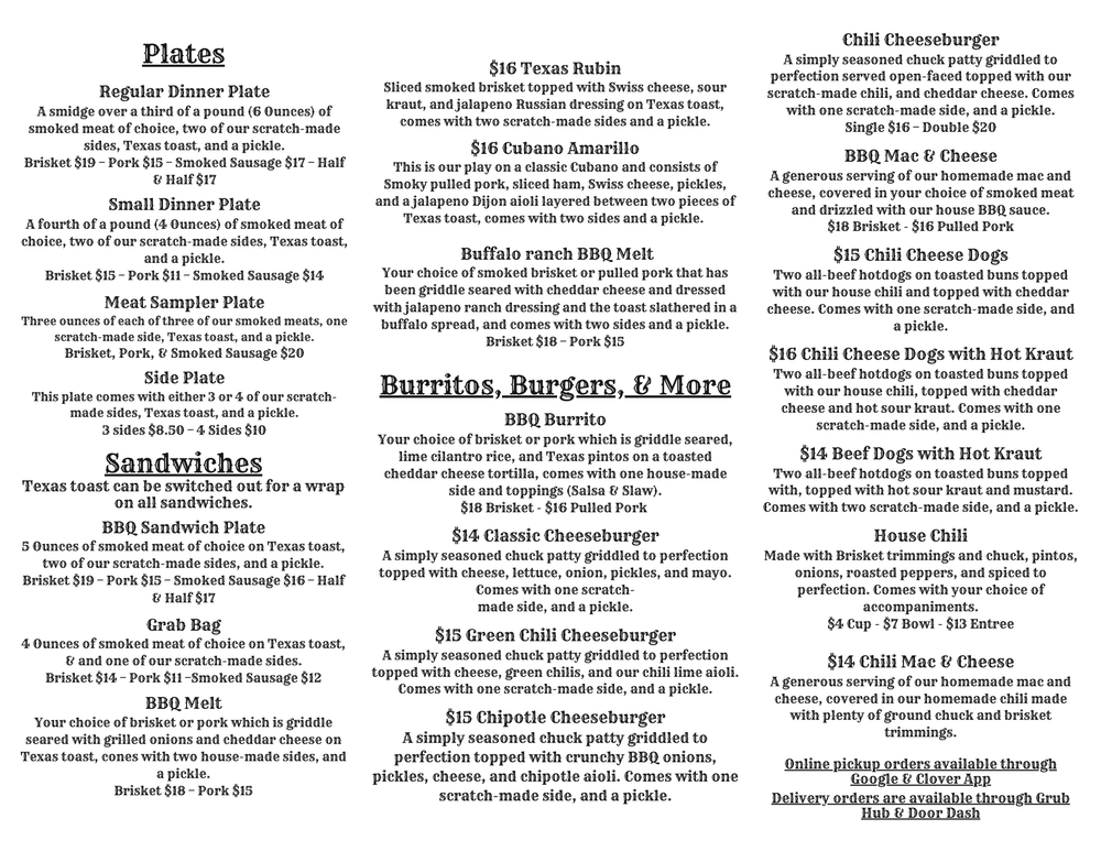 Menu & Ordering — Kar's Char