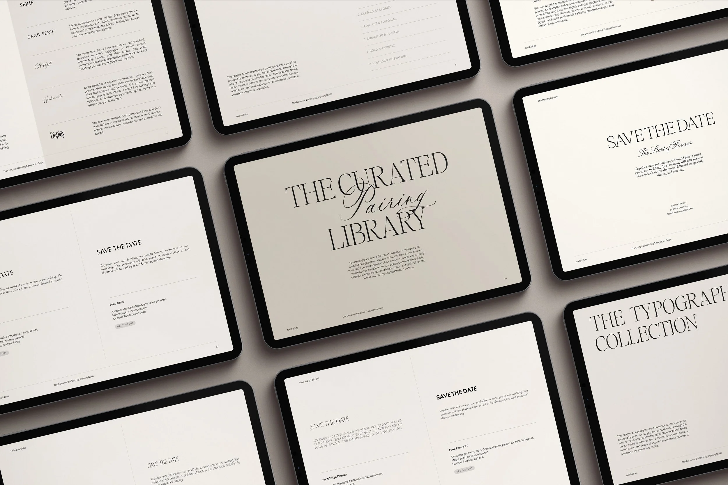 The Complete Wedding Typography Guide — Avelã White | Wedding Website ...
