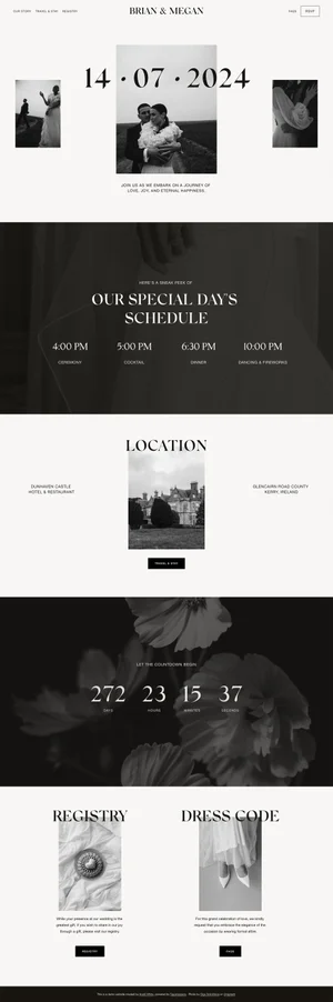 Kerry Wedding Website Template and Digital Stationery Collection by ...
