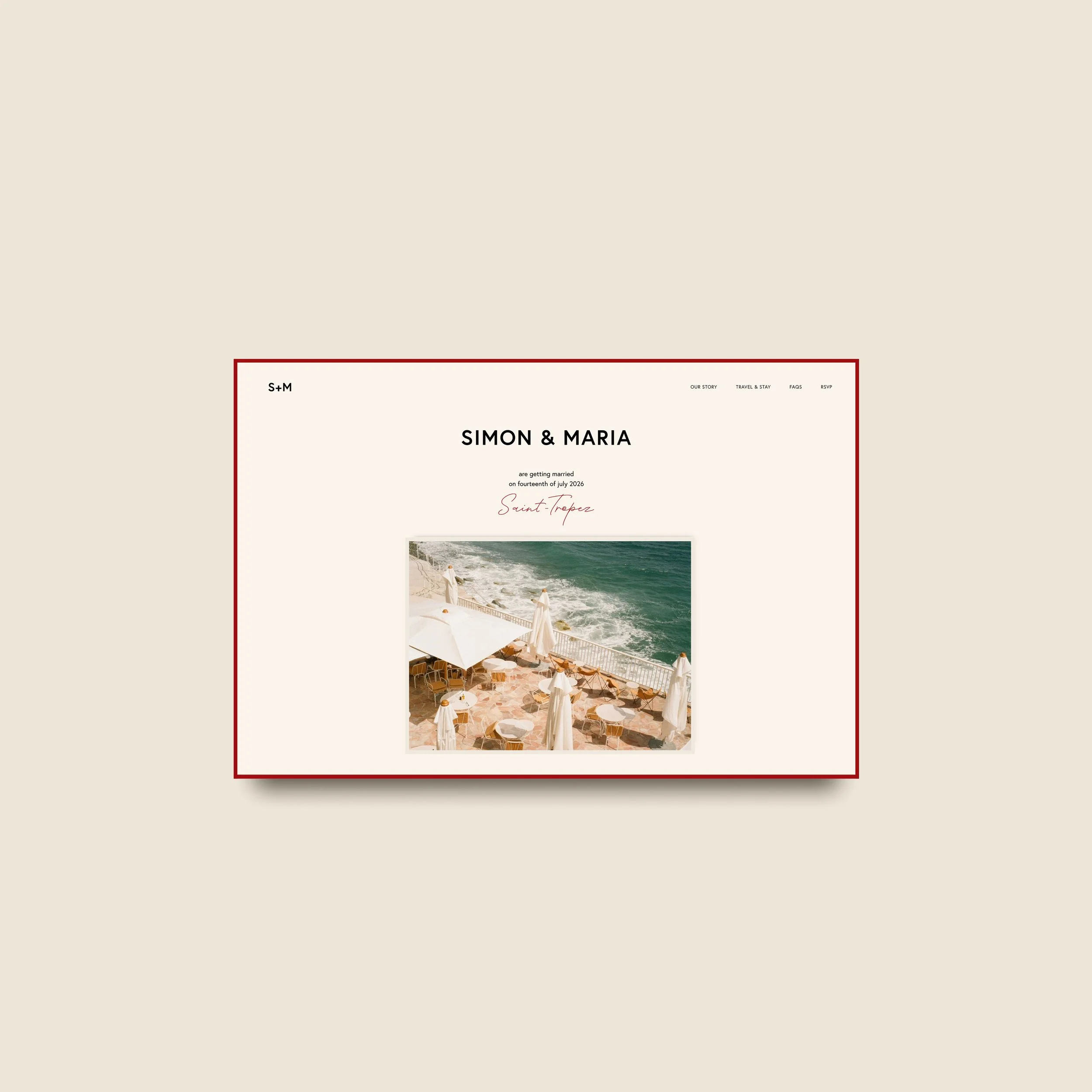 Simon Wedding Website Template and Digital Stationery Collection by ...