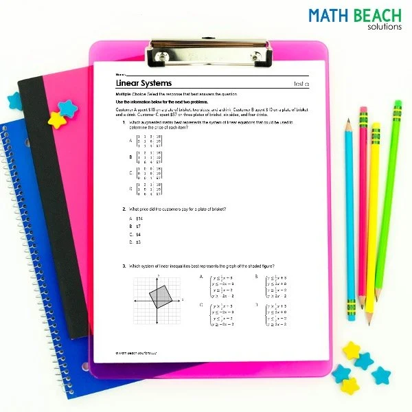 Texas Algebra 2 Curriculum — Math Beach Solutions