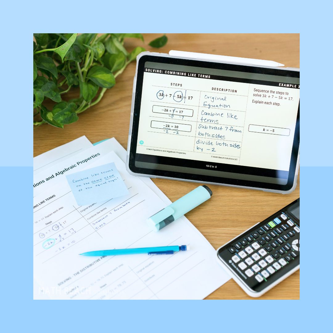 Math Beach Solutions - Algebra and Geometry Curriculum