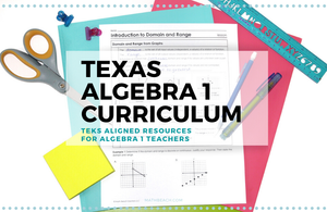 Texas Algebra 1 Curriculum — Math Beach Solutions