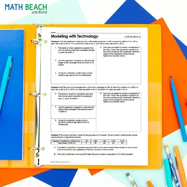 Texas Algebra 2 Curriculum — Math Beach Solutions