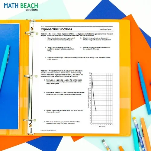 Texas Algebra 1 Curriculum — Math Beach Solutions