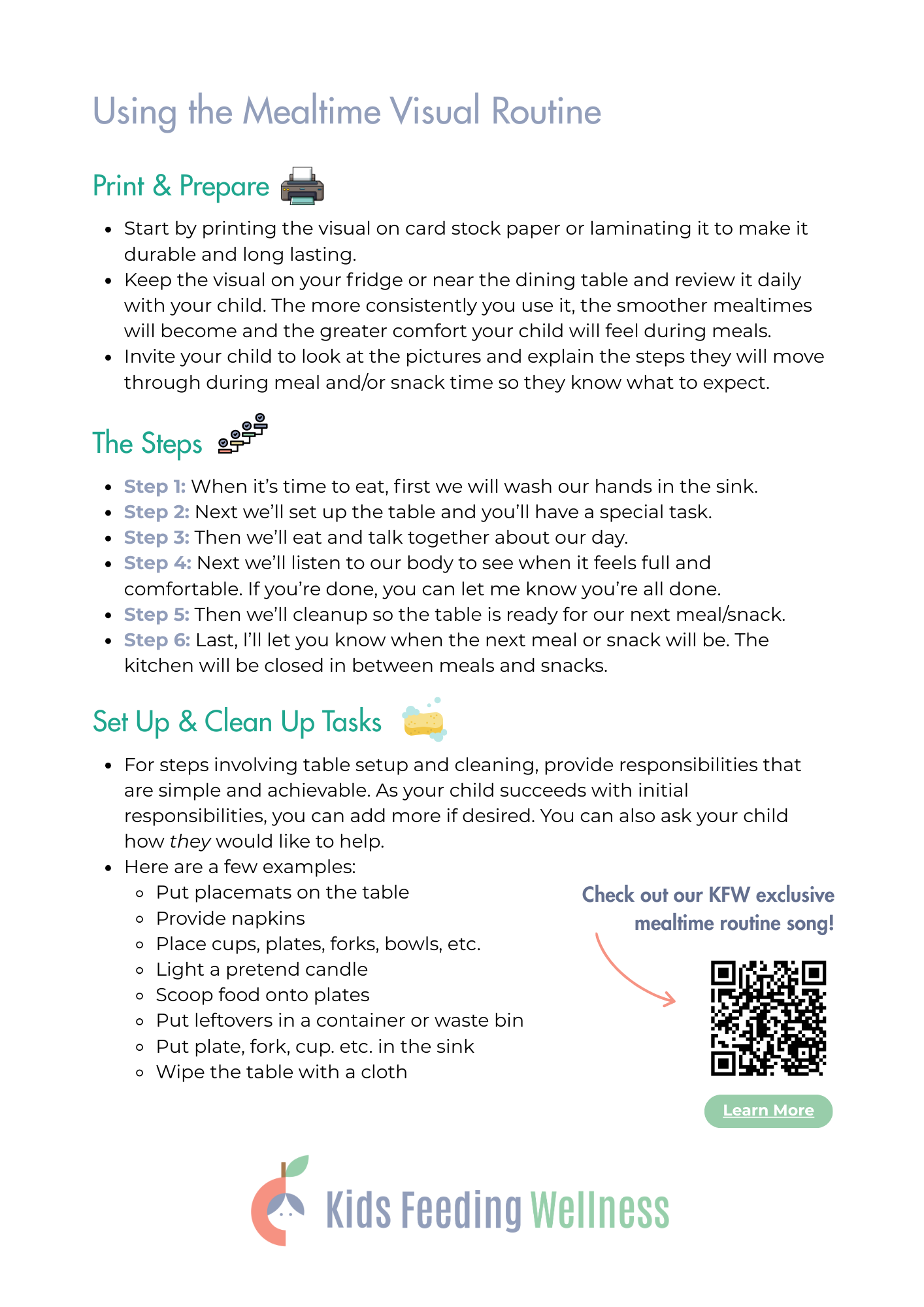 Food Sensory Descriptors (FREE) — Kids Feeding Wellness
