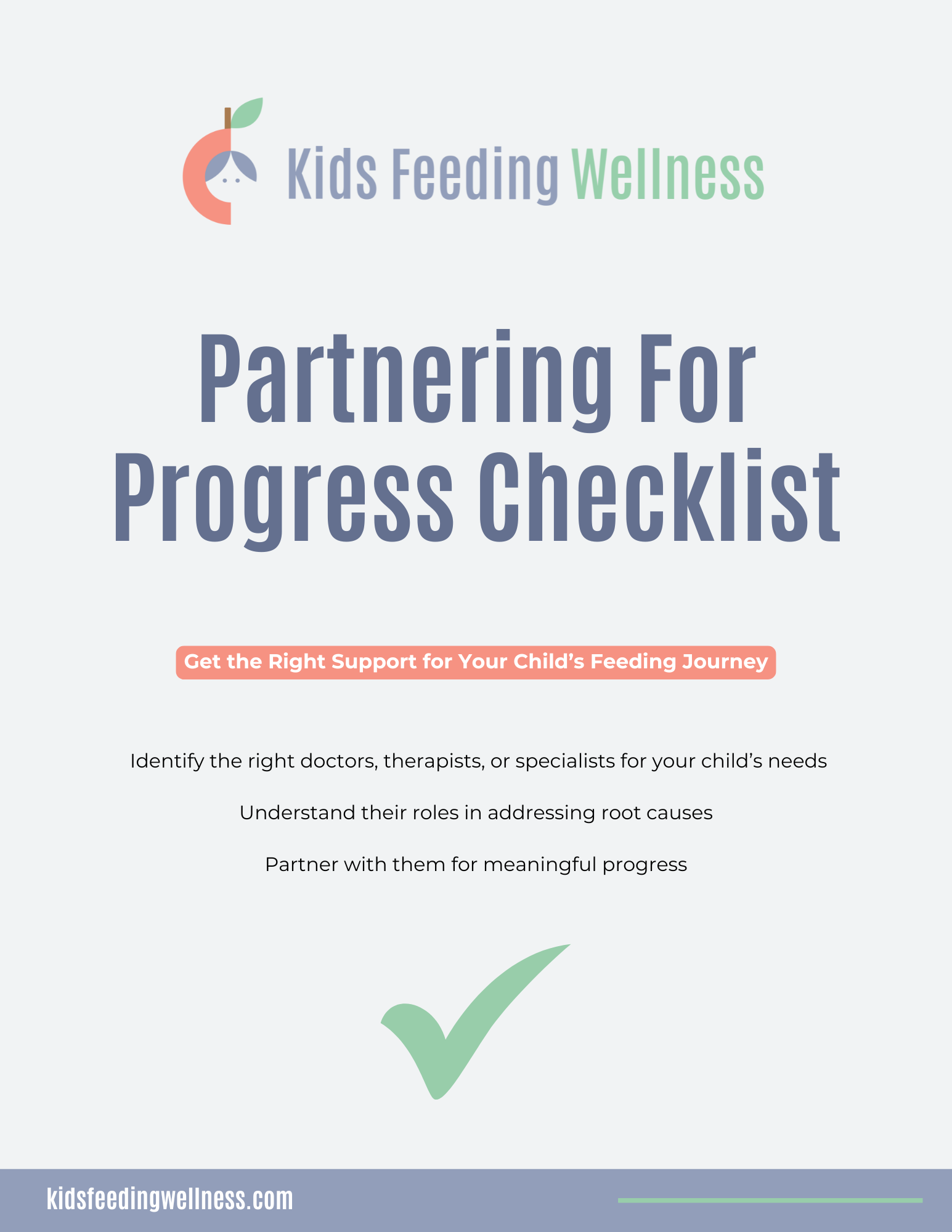Free Partnering for Progress Checklist — Kids Feeding Wellness