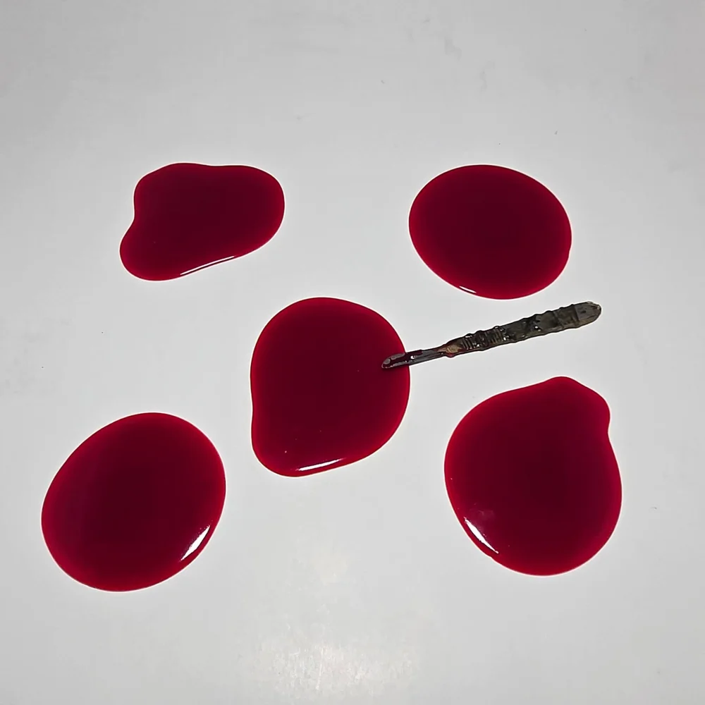 Resin blood pools - blood mats for SFX and film — Raptor Props