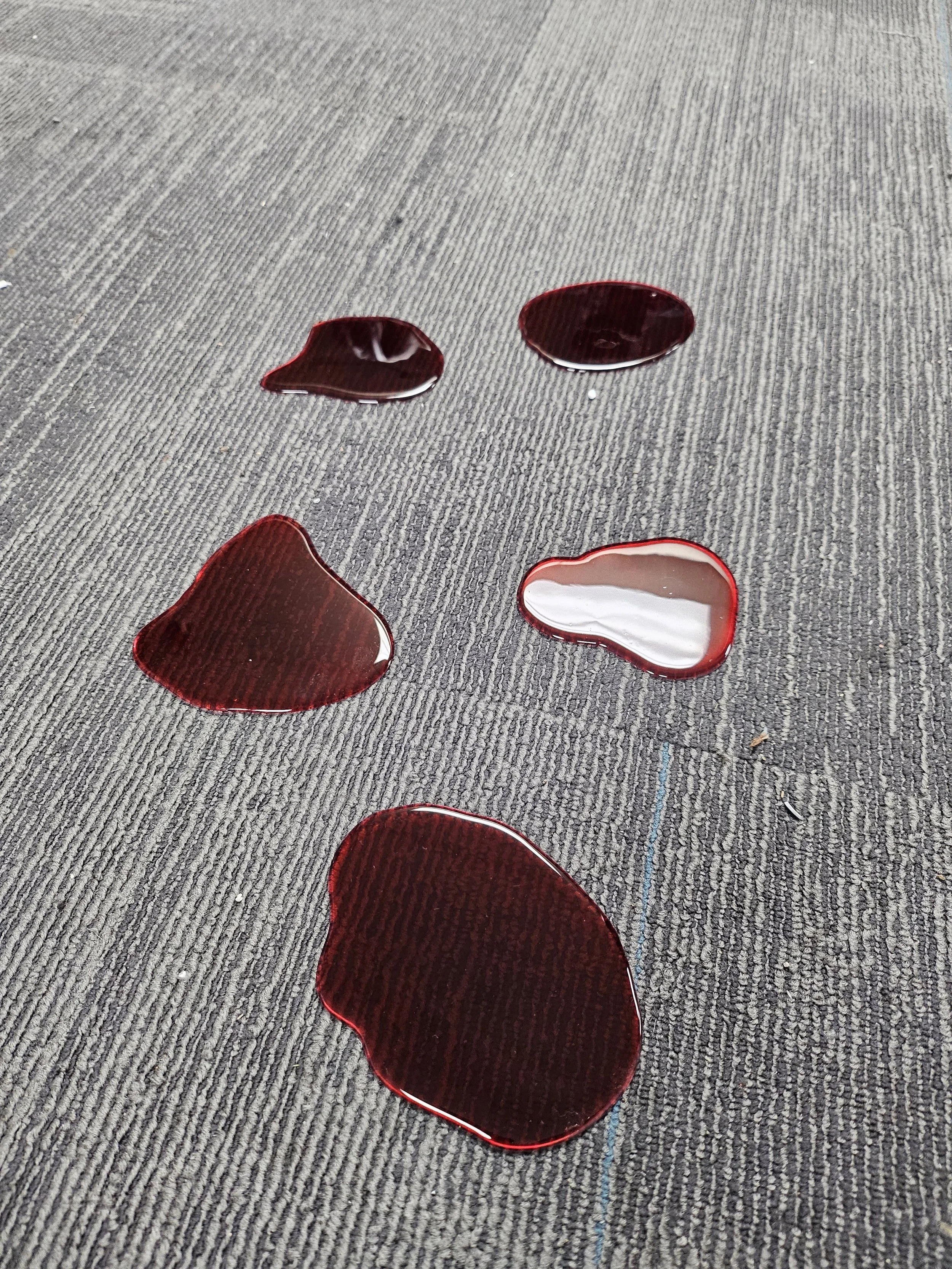 Resin blood pools - blood mats for SFX and film — Raptor Props