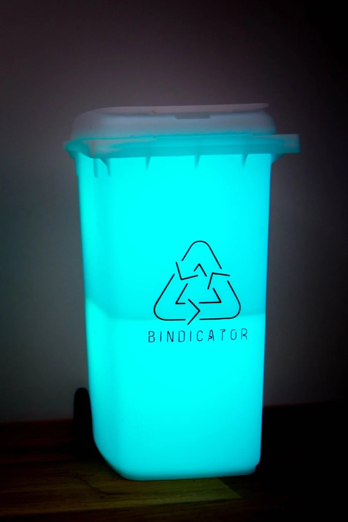 The smart bin reminder lamp — Bindicator