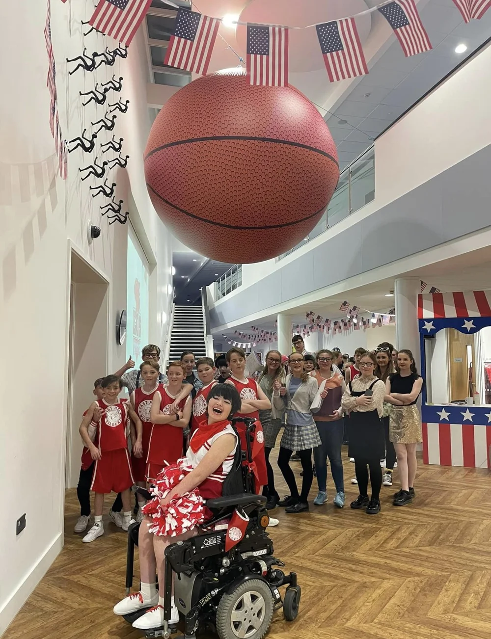 Giant Basketball for Jersey’s Les Quennevais School — Nova Inflatables