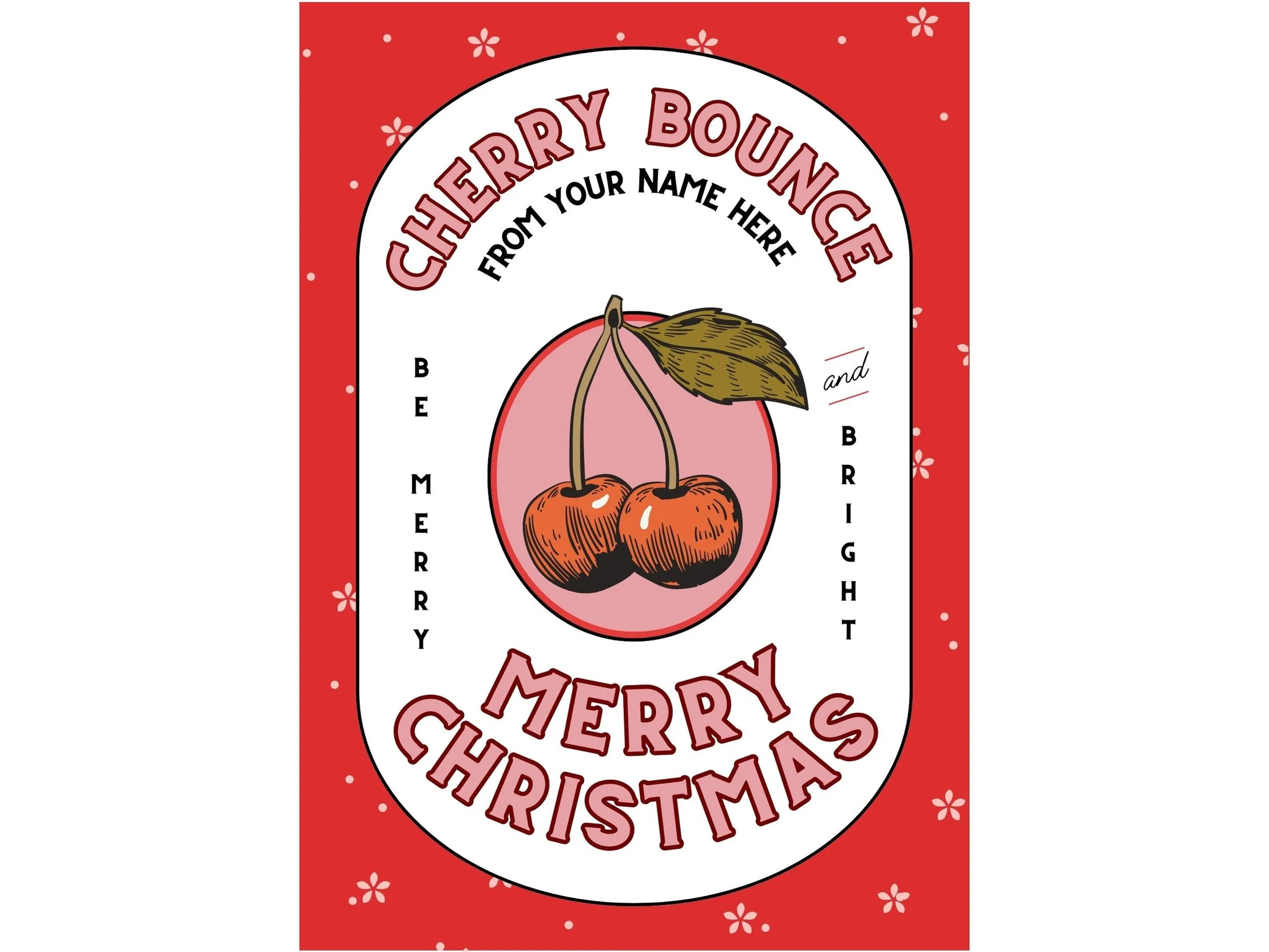 Cherry Bounce Label Art — Caroline Harrington