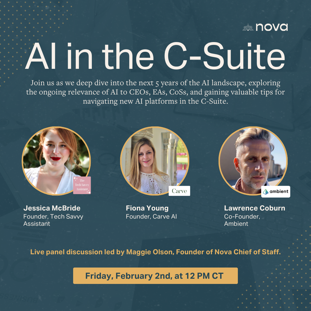 Events | Nova Chats, Live Sessions & Recordings — Nova Chief of Staff