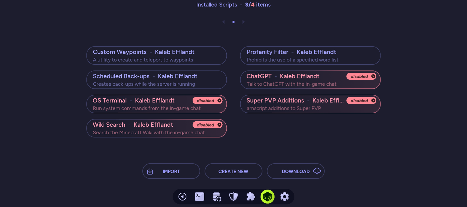 amscript — auto-mcs