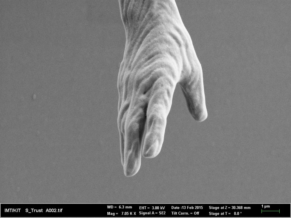 Trust Nano Sculpture - the world's smallest human form — Art of Jonty ...