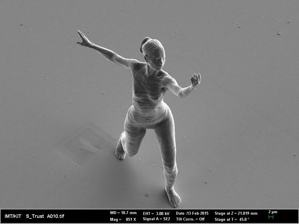Trust Nano Sculpture - the world's smallest human form — Art of Jonty ...