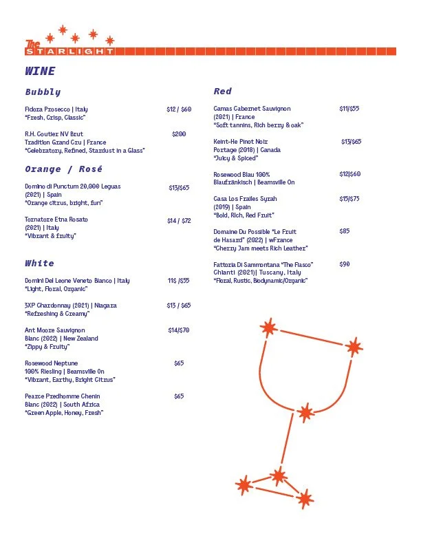 Refreshing Cocktails & Beverage Selection — The Starlight