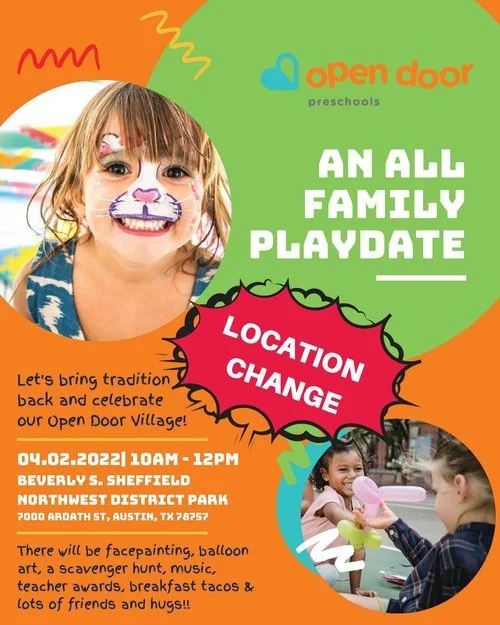 Open Door Preschools — Events: Join Our Community Celebrations