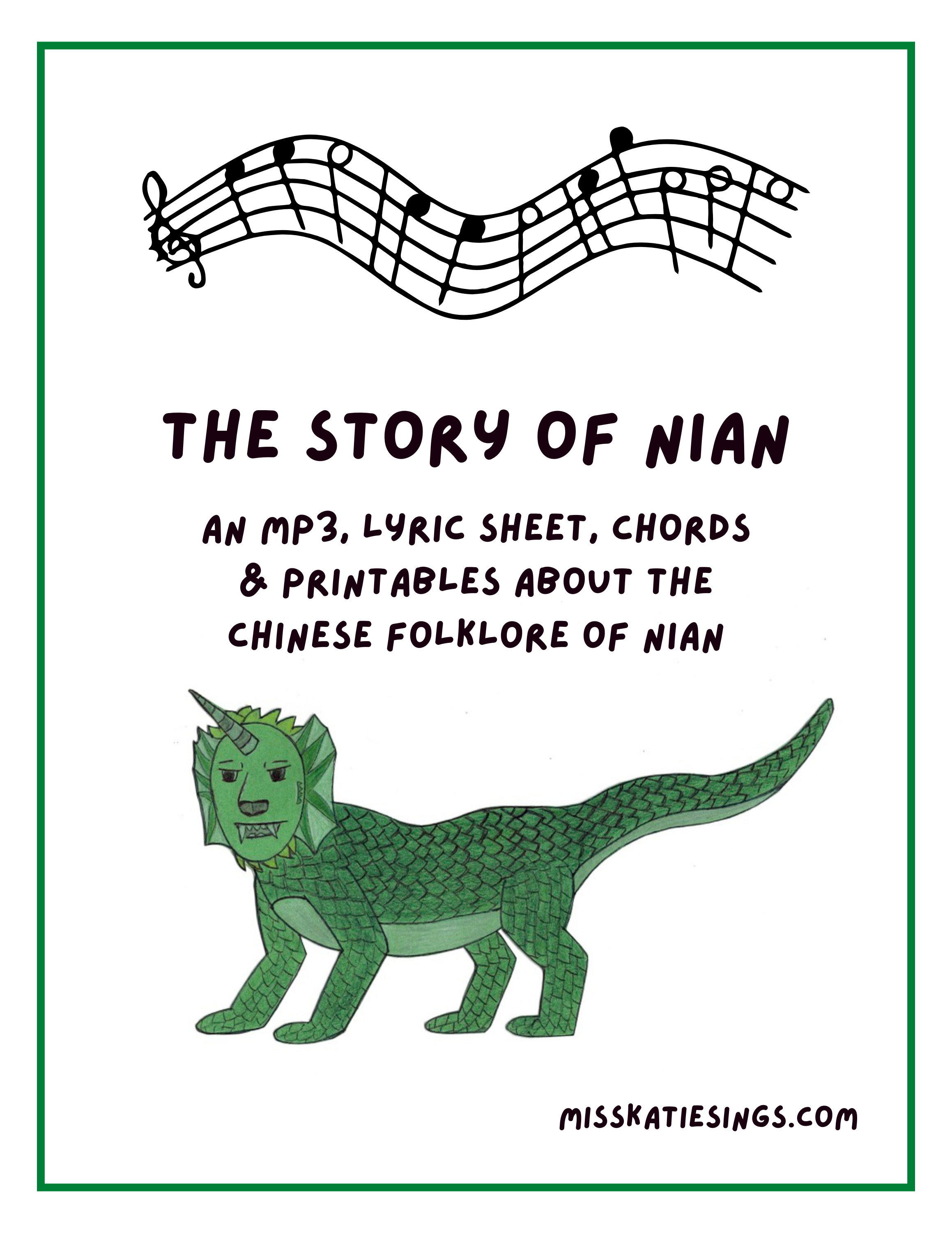 The Story of Nian - Mp3 Packet — Miss Katie Sings