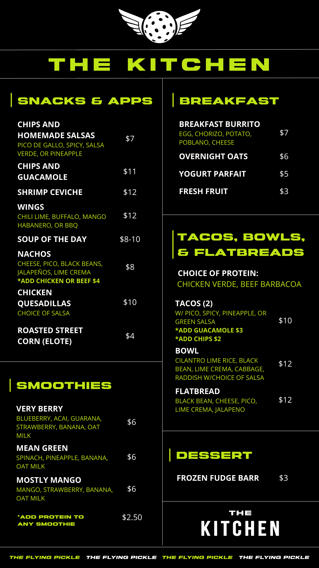 The Kitchen — The Flying Pickle