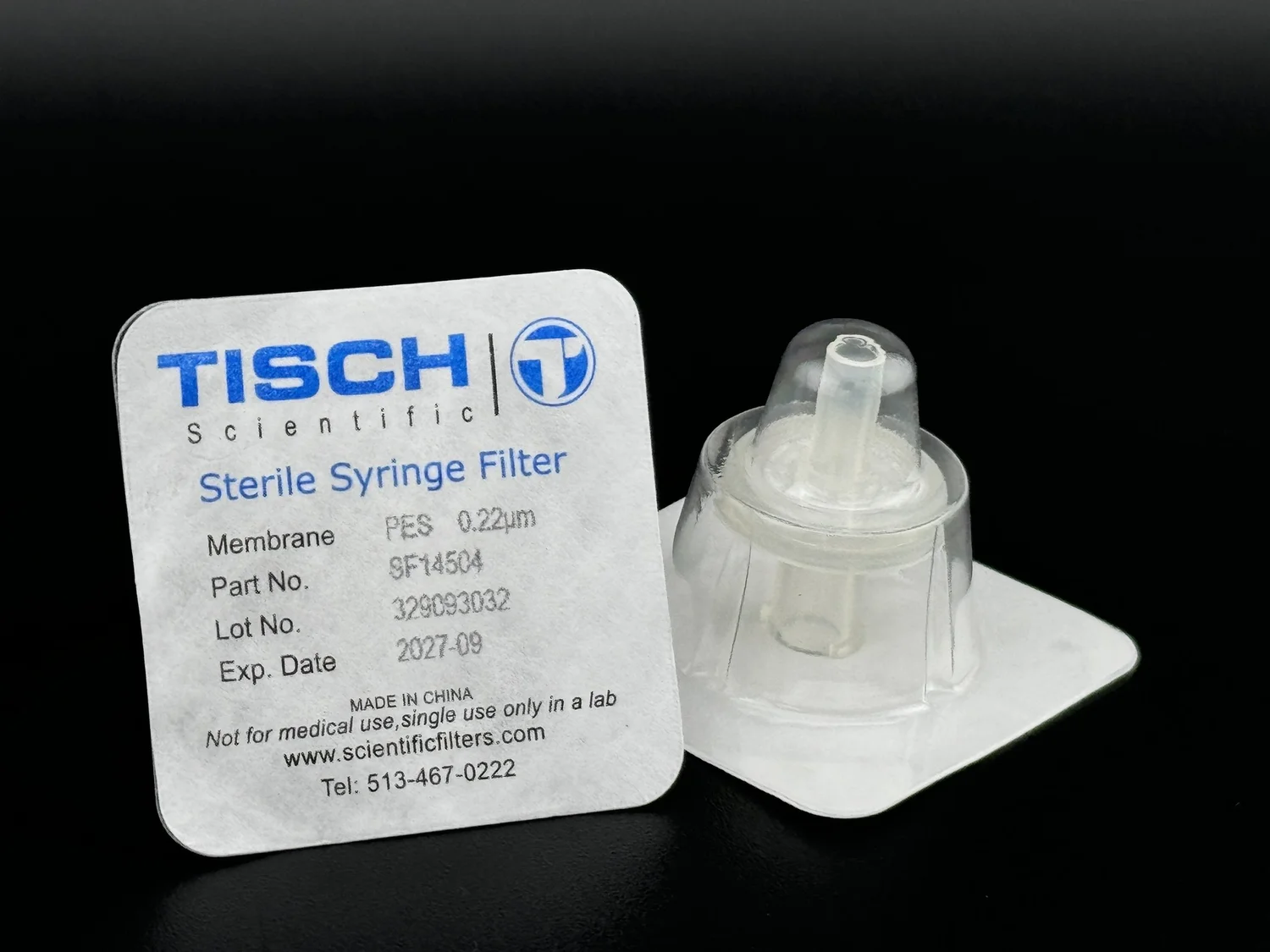 Tisch Scientific Filter Syringe .22μm PES 4mm - Sterile Individually ...