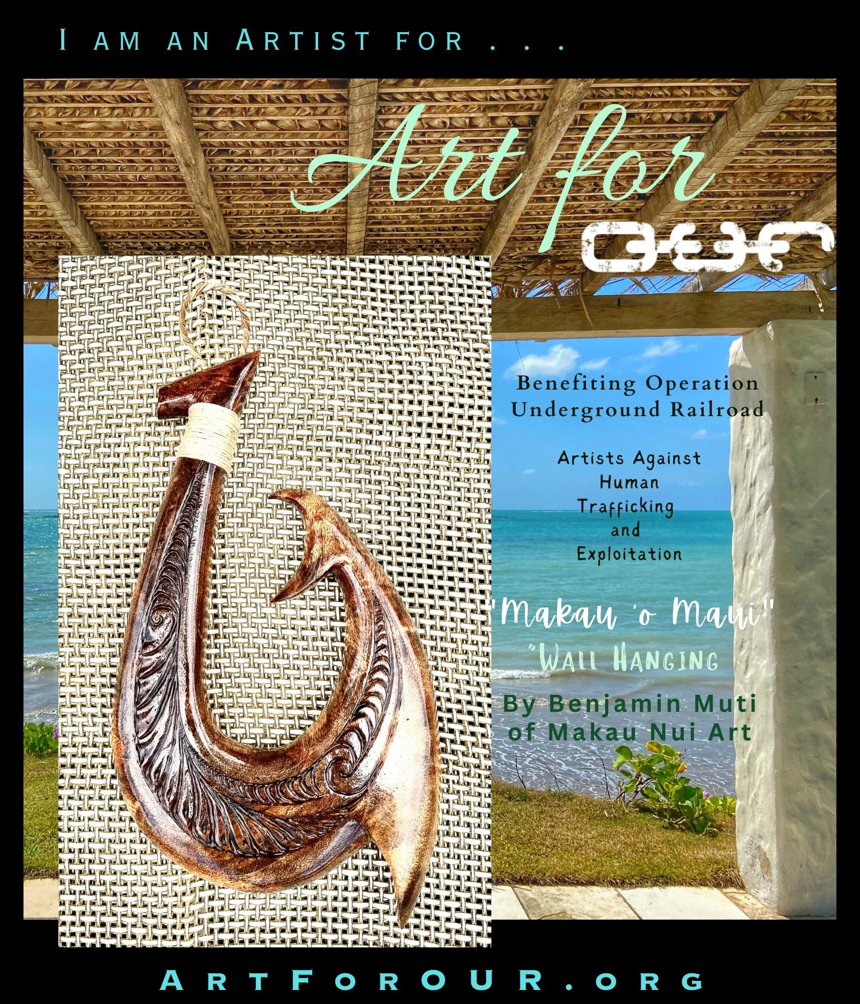"Makau 'o Maui" Wall Hanging — Art Giving Hope