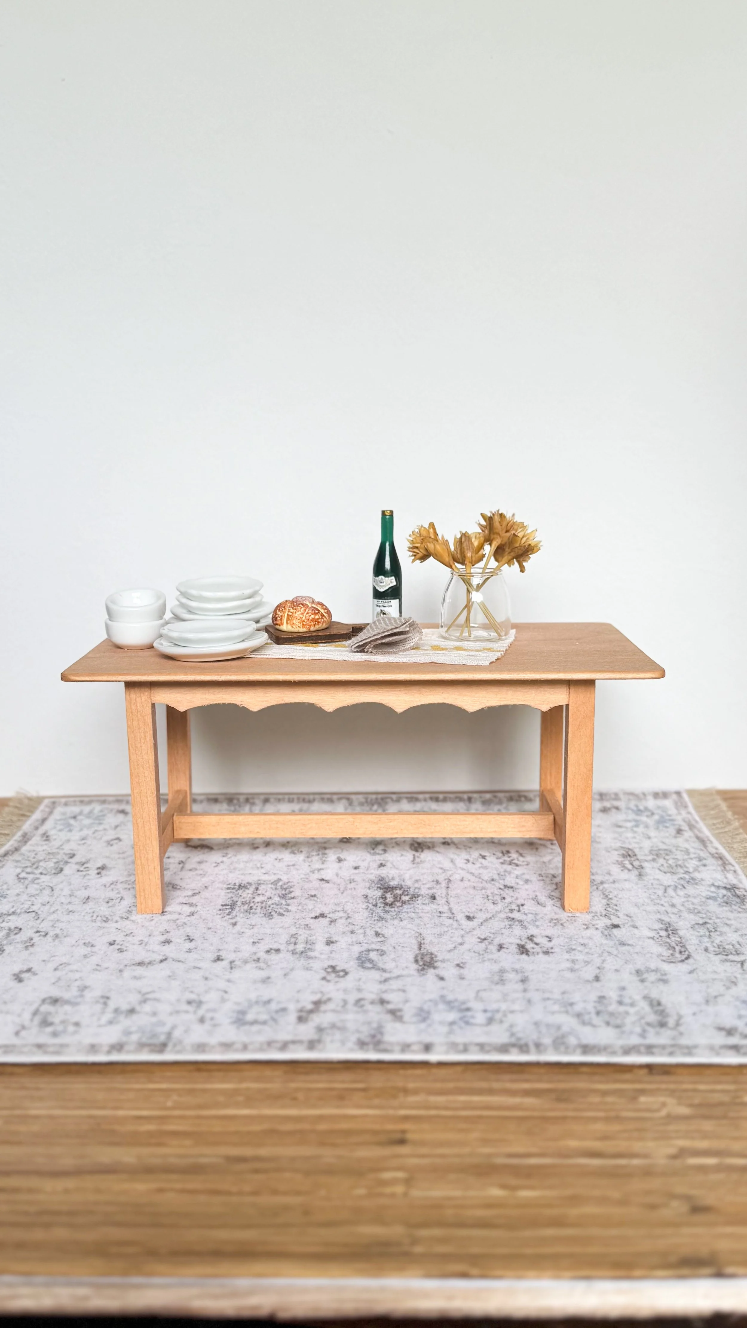Dollhouse Kitchen Table DIY — Martin Goes Mini