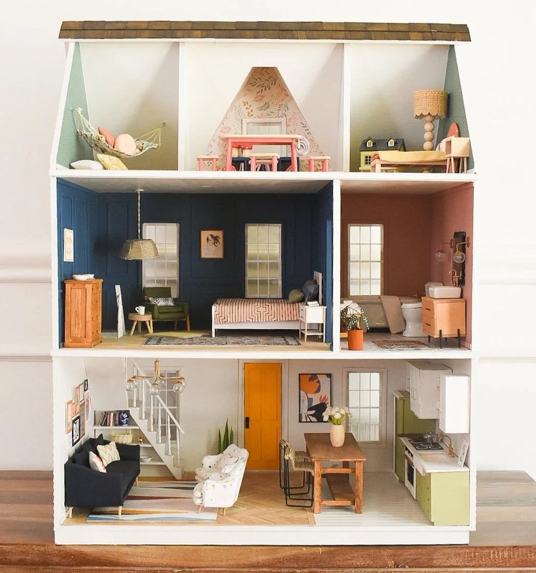 Farmhouse Dollhouse Plans Wooden Doll House – Coco Village